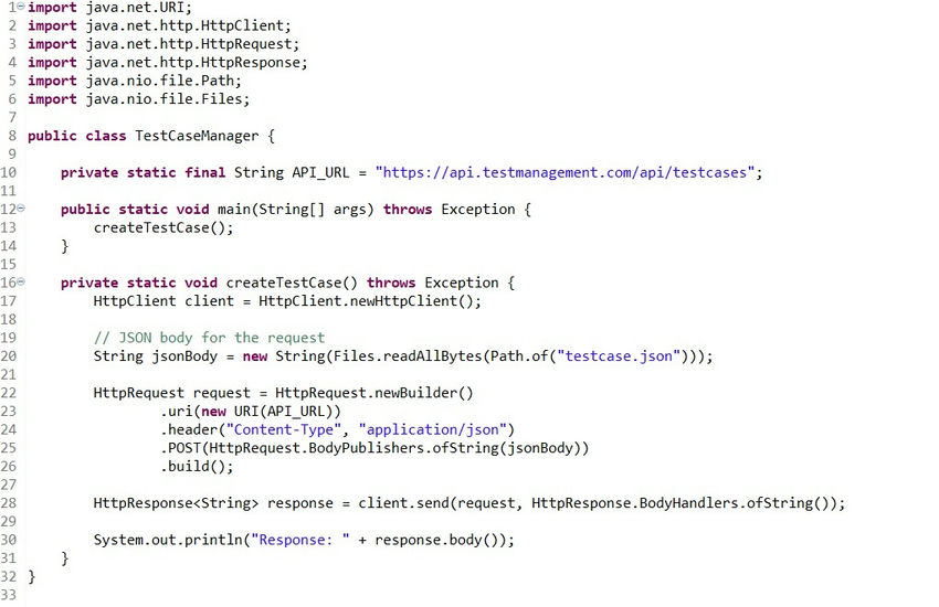 Automation Of Test Case Management By Using Rest Api Integration